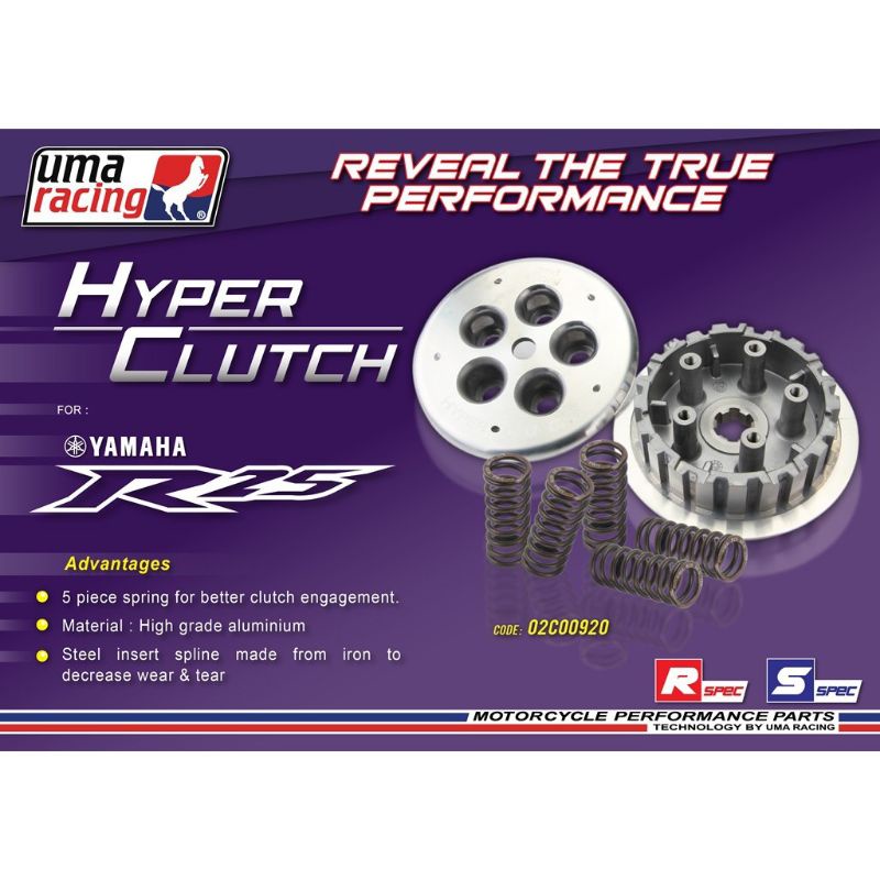Jual HYPER CLUTCH BY UMA RACING UNTUK YAMAHA R25 100% ORIGINAL | Shopee ...