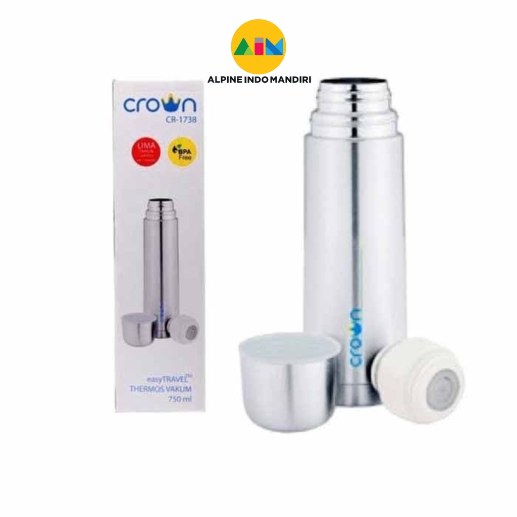 Jual CROWN VACUUM FLASK 750ML CR1738 | Shopee Indonesia