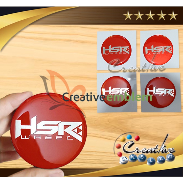 Jual Sticker Timbul Tutup Dop HSR WHEELS Merah 4 Pcs | Shopee Indonesia
