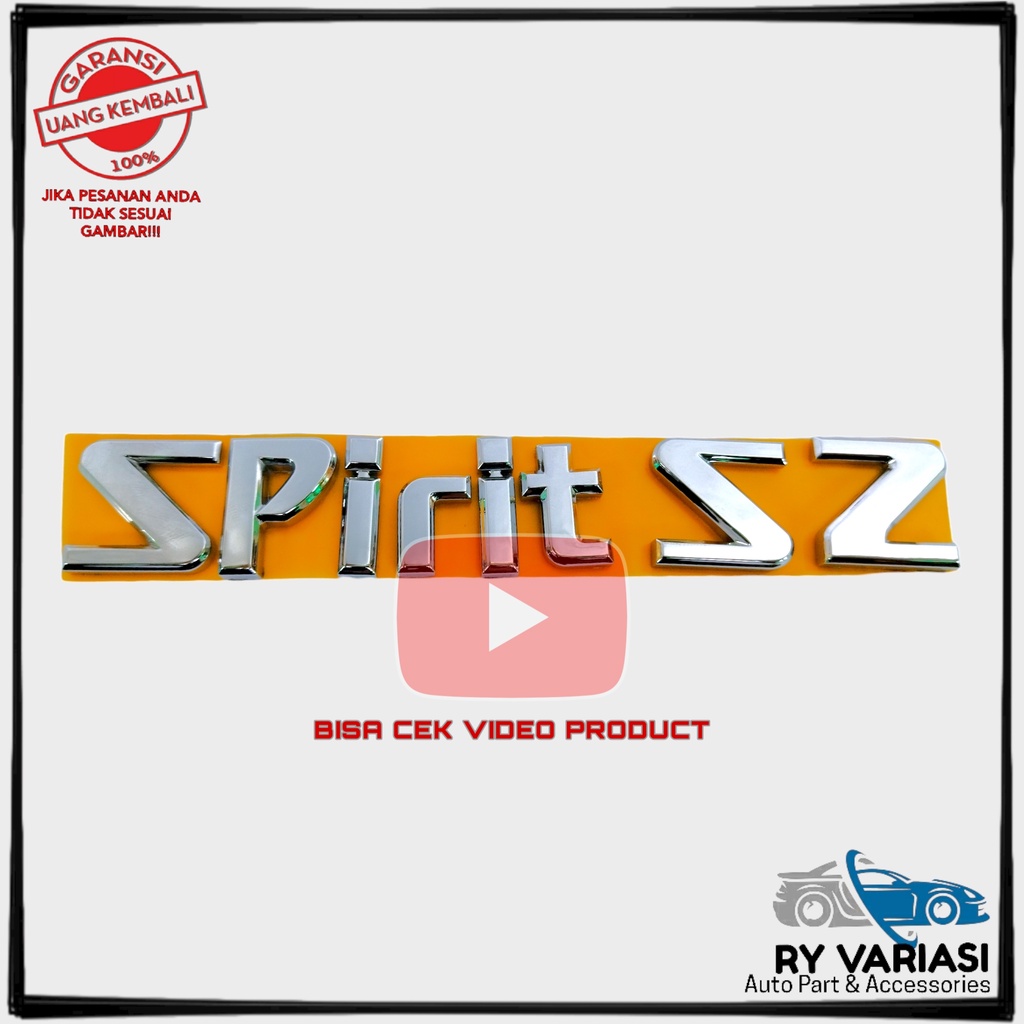 Jual Emblem SPIRIT S2 mobil Nissan Terrano Logo Merk Tulisan SPIRIT S2 ...