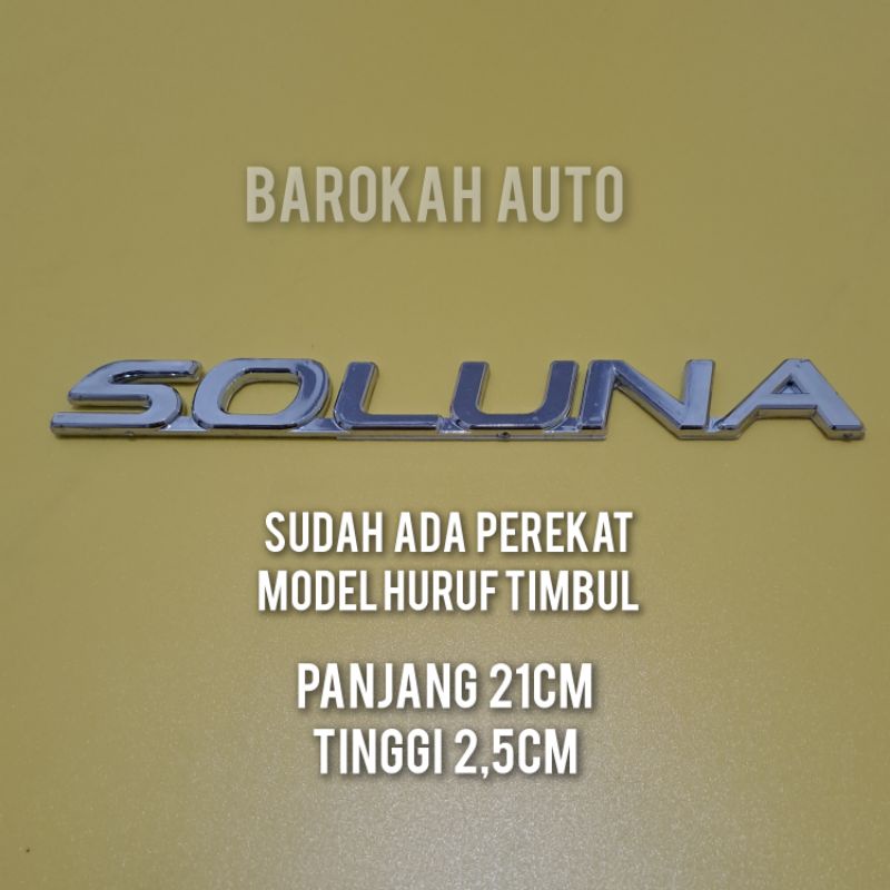 Jual emblem soluna mobil soluna | Shopee Indonesia
