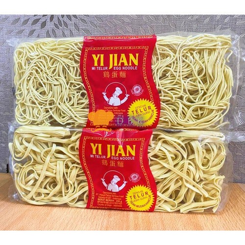 Jual mie telur yi jian 200gr yujian yijian kecil atau lebar | Shopee ...