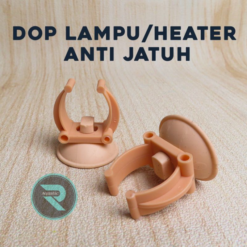 Jual dop tempel lampu pro red view aquarium dan heater anti jatuh ...