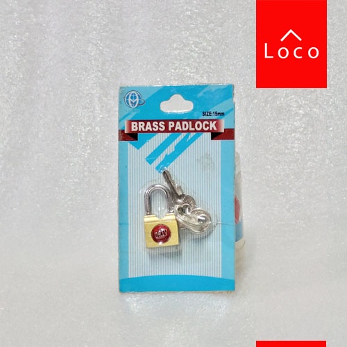 Jual Gembok Tas / Travel Brass Padlock 15mm / Gembok Mini | Shopee ...