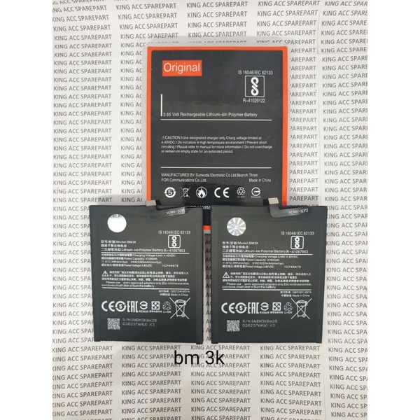 Jual BATERAI BATRE BATERE BATTERY XIAOMI MI MIX 3 MIMIX 3 BM3K BM-3K ...