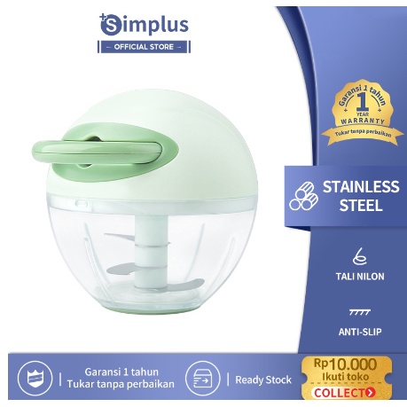 Jual Simplus Mini Chopper Blender Manual Food Chopper Meat Grinder ...