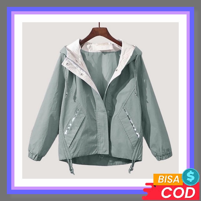Jual Jaket Wanita Korea Style Ootd Model Oversize Kekinian Tebal Dan ...