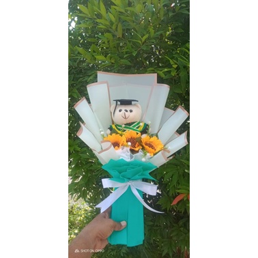 Jual bucket bunga boneka wisuda ulang tahun anniv wedding engagement ...