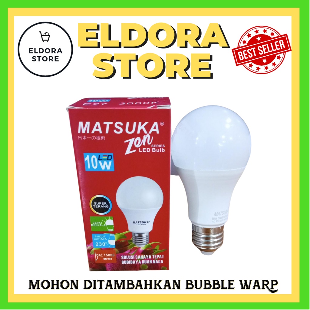 Jual MATSUKA LAMPU LED 10 WATT | LAMPU LED TERANG CAHAYA PUTIH | LAMPU LED PUTIH | Shopee Indonesia