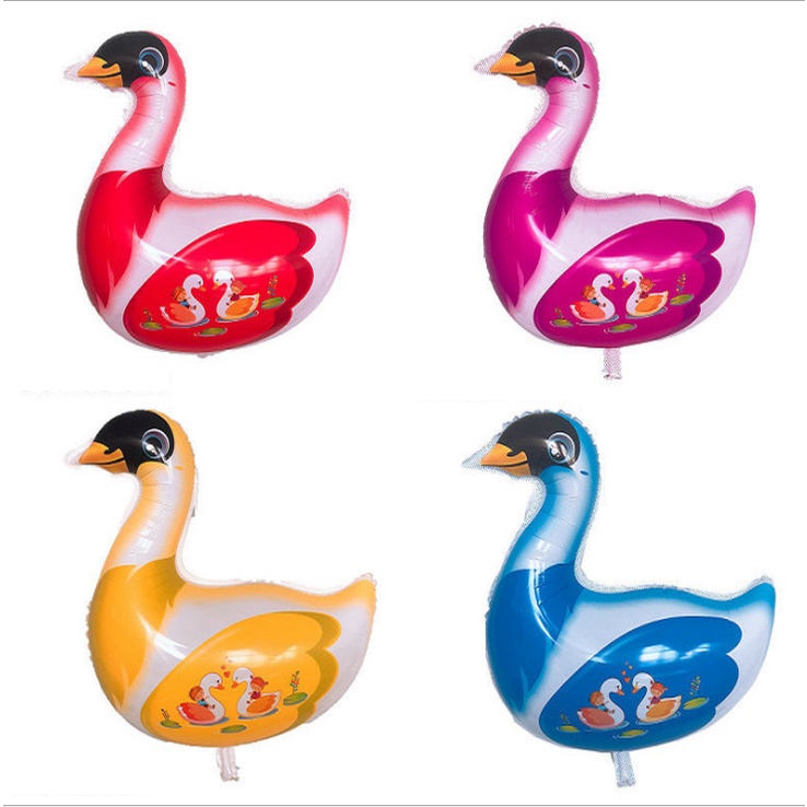 Jual 4 BIJI Balon Foil GAS Angsa - Mainan Balon GAS FOIL Angsa Warna ...