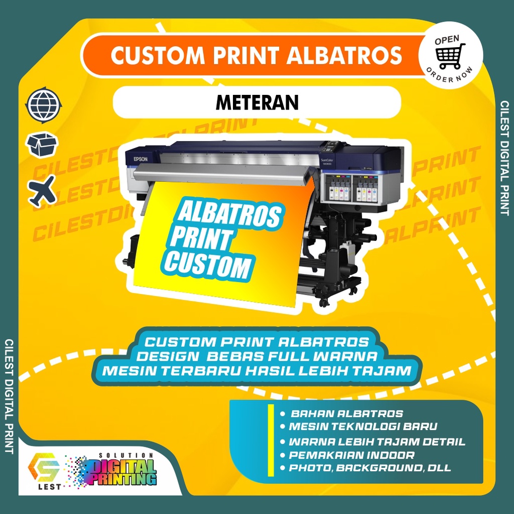 Jual COSTUM PRINT ALBATROS METERAN FULL COLOR | Shopee Indonesia