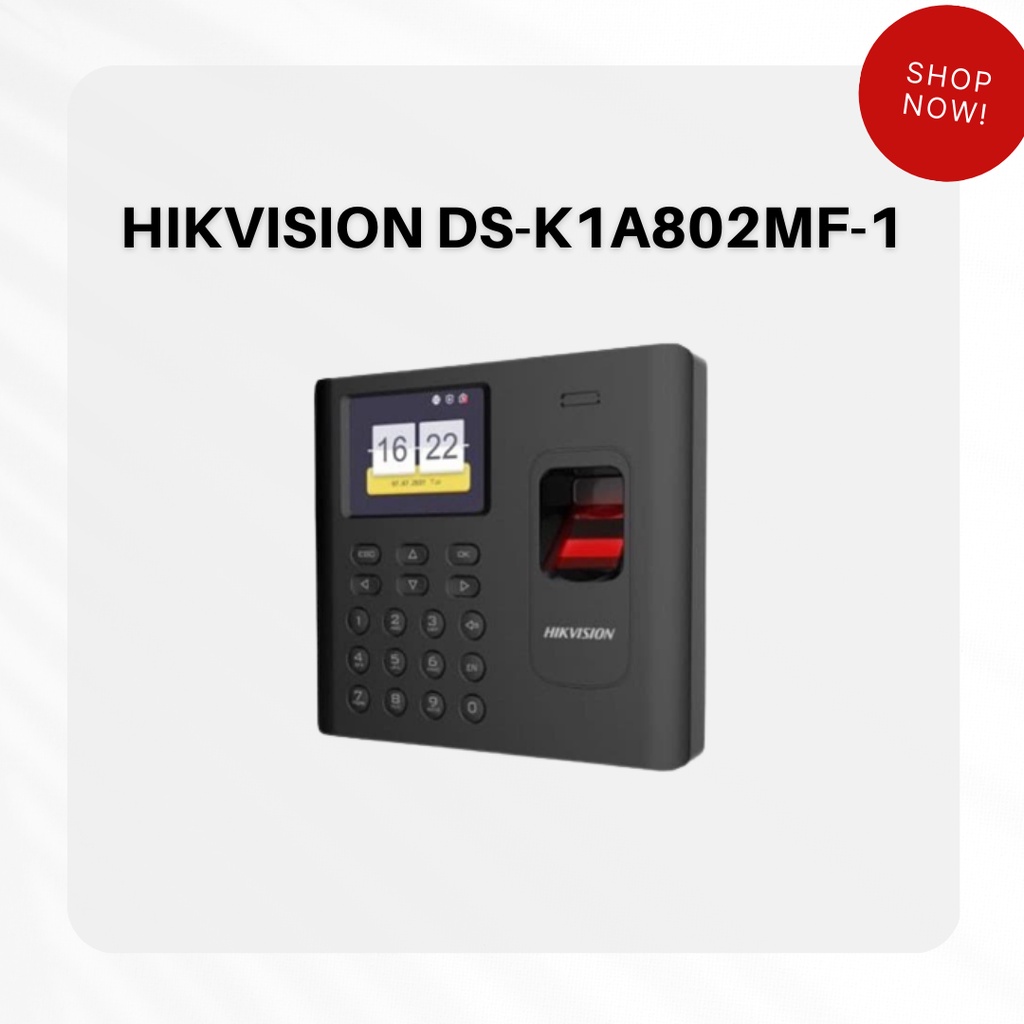 Jual MESIN ABSENSI FINGER PRINT/ Hikvision DS-K1A802MF-1/ ACCESS ...