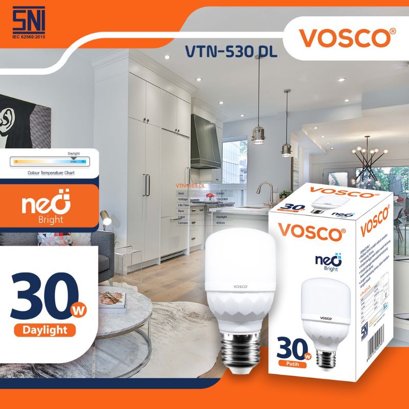 Jual Lampu Led Vosco 30watt 30 w | Shopee Indonesia