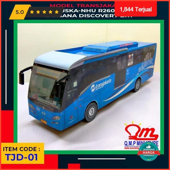 Jual Big Sale Miniatur Bus Transjakarta Hino Rk8 R260 Discovery(Ppd ...