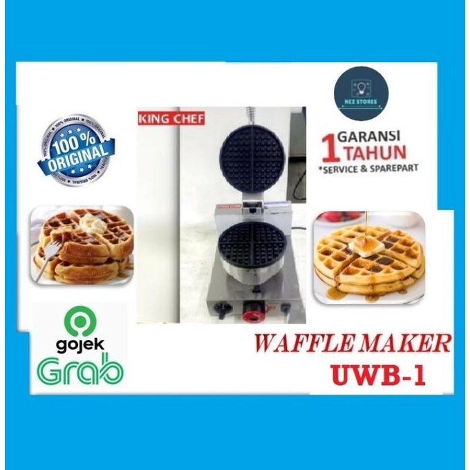 Jual Mesin Pembuat Waffle Bulat / Waffle Maker King Chef Uwb-1 | Shopee ...