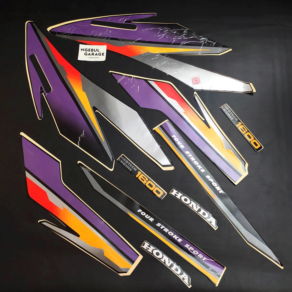 Jual Stiker Gl pro Neotech 1997 Ungu Orange Striping HONDA IMI | Shopee ...