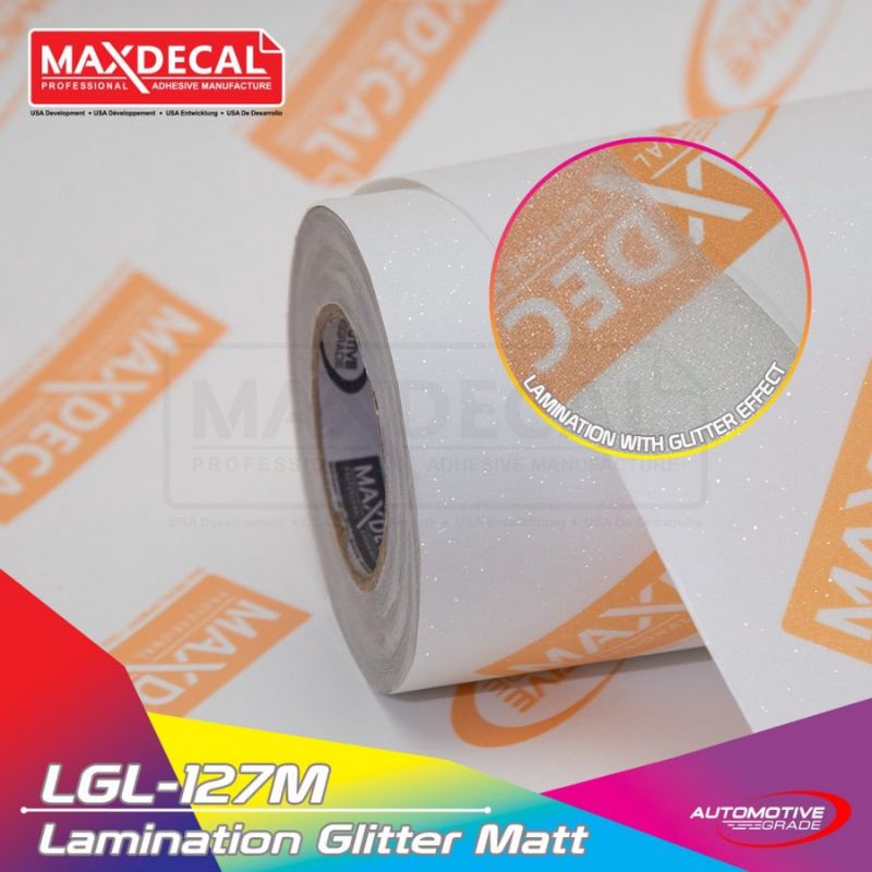 Jual [ROLL] MAXDECAL LGL LAMINASI GLITTER MATT LEBAR 127cm | Shopee ...