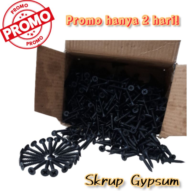 Jual Skrup Sekrup Paku Gypsum Gipsum Ukuran 1 1/2" 4cm | Shopee Indonesia