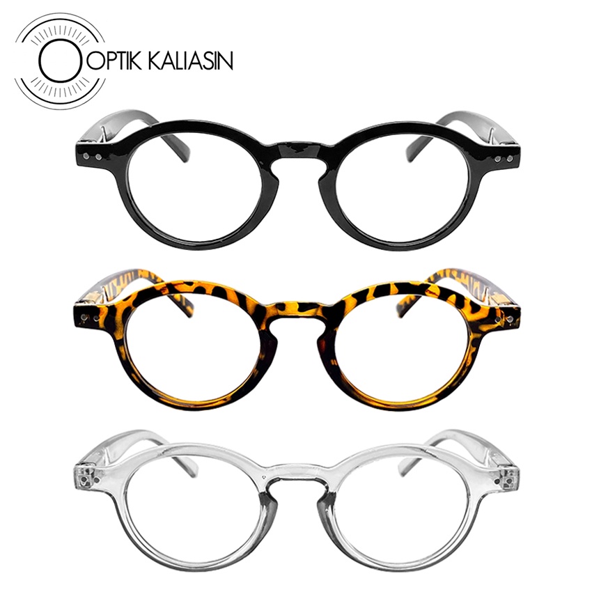 Jual OPTIK KALIASIN - Frame Kacamata pria wanita vintage bulat round bung hatta pegas minus anti ...