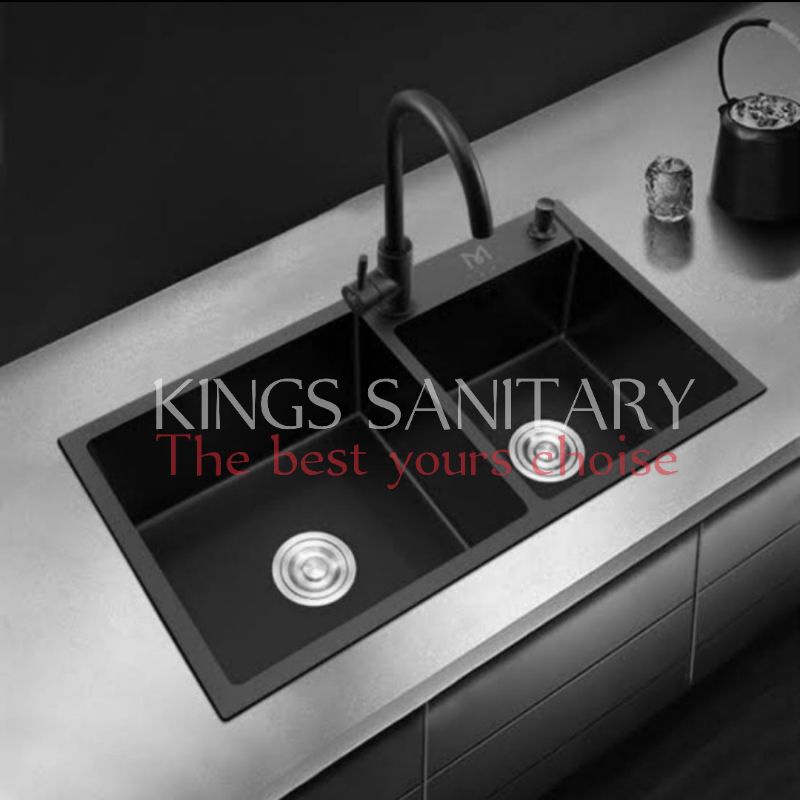 Jual Paket kitchen sink INOBE 8245 hitam / Bak cuci piring 8245 black ...