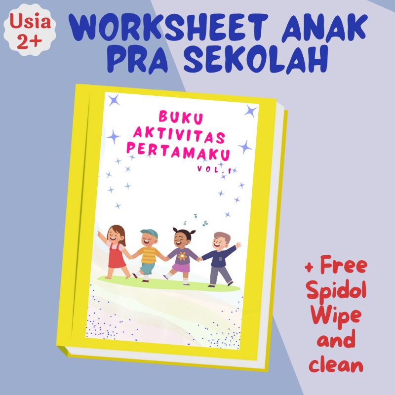 Jual Buku Belajar Anak - Aktivitas Pertamaku Worksheet Anak PRA TK PAUD ...