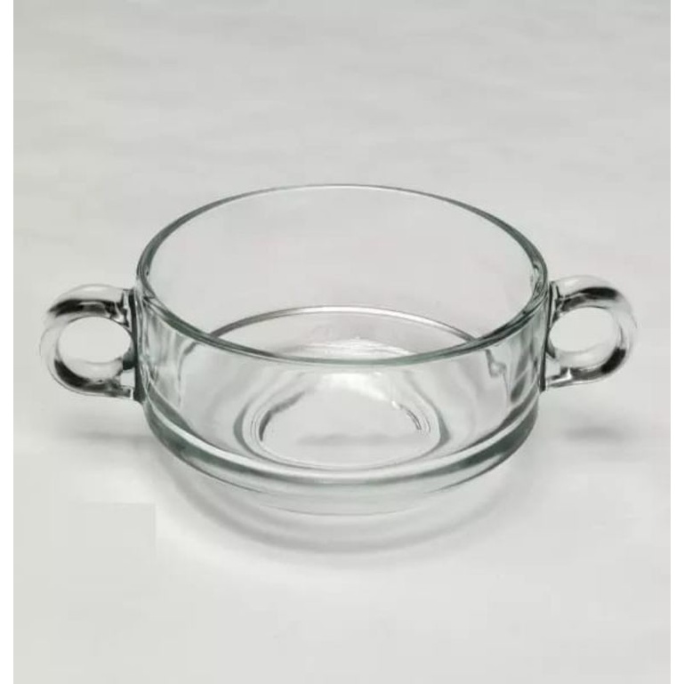 Jual Mangkuk Sup Kaca Bening Tebal Berkualitas 0,3 L Mangkok Sop Gagang ...