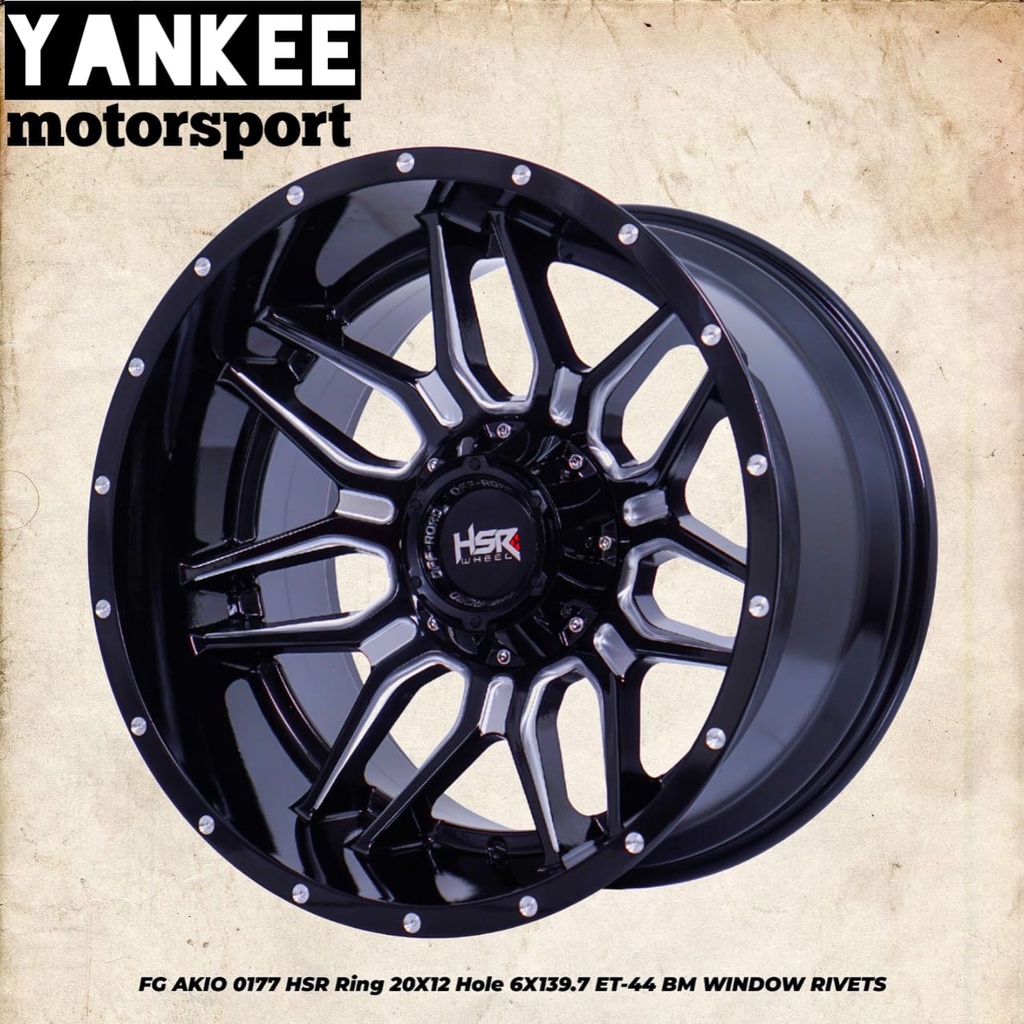 Jual Velg Mobil Ring 20 Lebar 12 untuk Pajero, Fortuner, Hummer, Triton, Hilux dll HSR FG AKIO ...