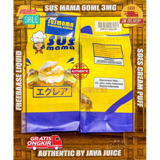 Jual SUS MAMA 60ML SOES CREAM PUFF SUS AUTHENTIC BY JAVA JUICE X DALANG ...