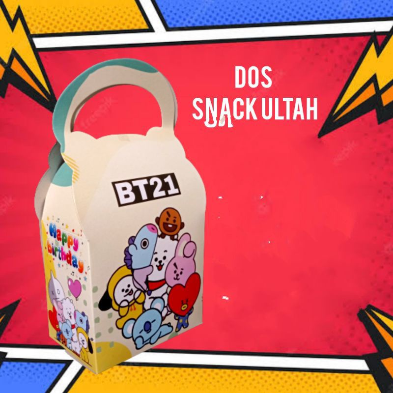 Jual box kardus unik / kantong hampers anak / packing snack anak ...