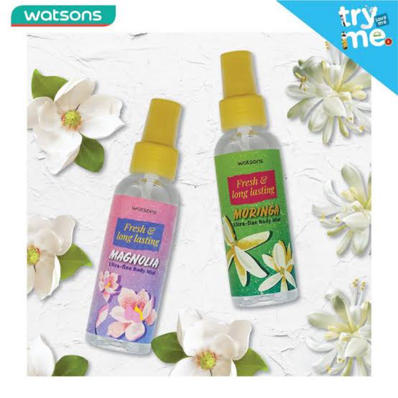 Jual Watsons Body Mist Magnolia & Moringa 95ml | Watsons fresh ...