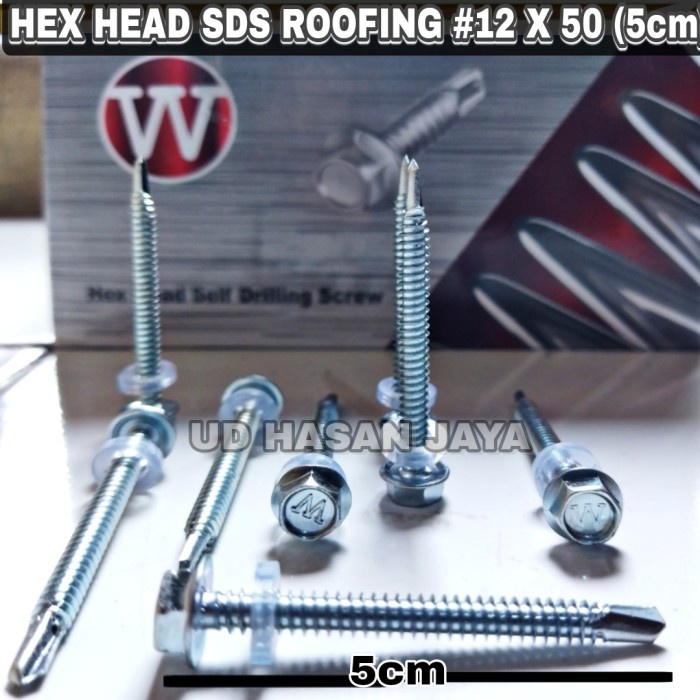 Jual baut roofing baja ringan / Baut drilling 12 x 50 (5cm) | Shopee ...