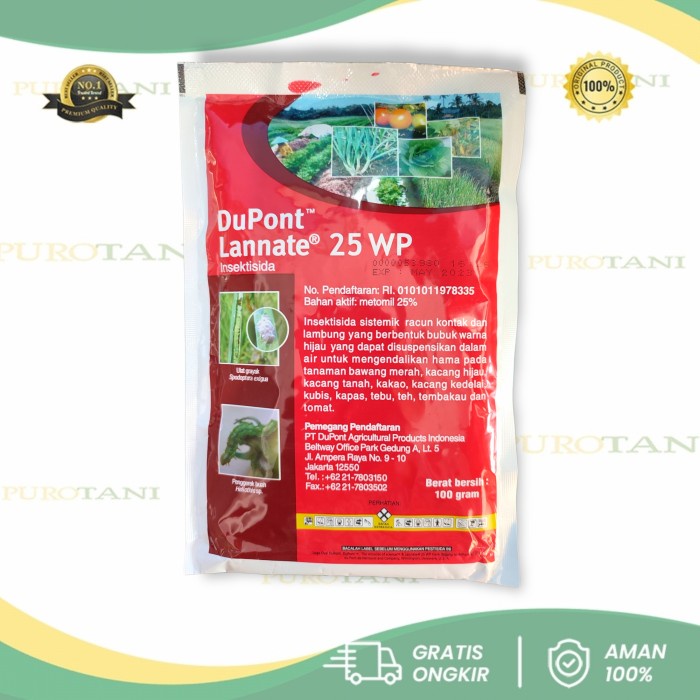 Jual Insektisida Metomil Dupont Lannate 25 Wp 100 Gram | Shopee Indonesia