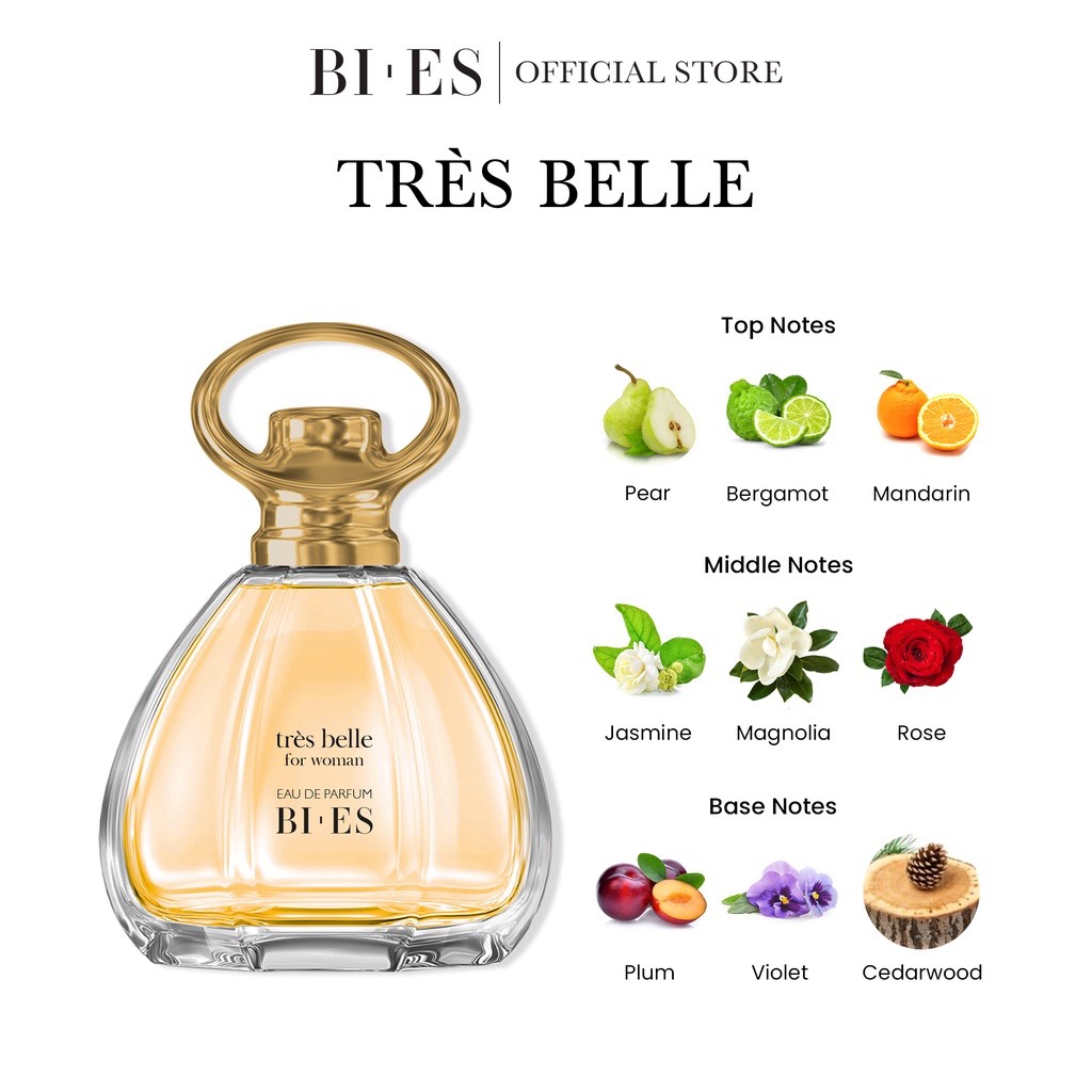 Jual BIES Tres Belle Parfum Wanita - EDP 100ml | Shopee Indonesia
