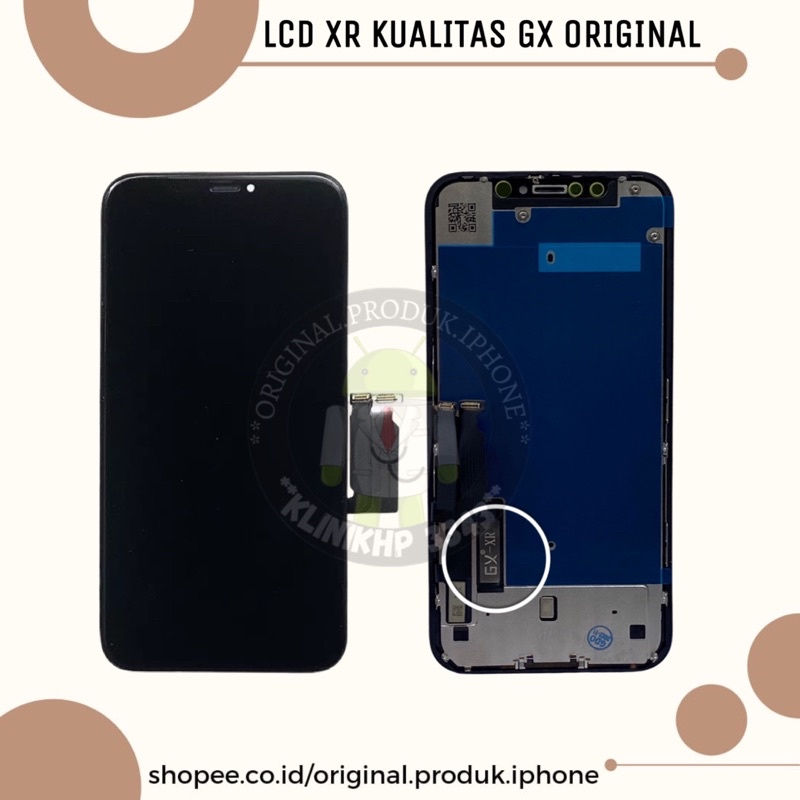 Jual LCD TOUCHSCREEN IP XR OLED GX ORIGINAL NEW LAYAR XR FULLSET ...