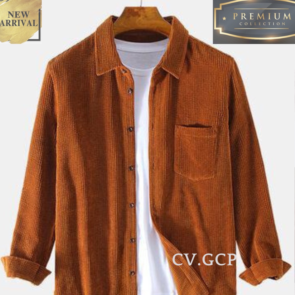 Jual GCP Kemeja Corduroy Pria// Codorai panjang // Codoray shirt ...