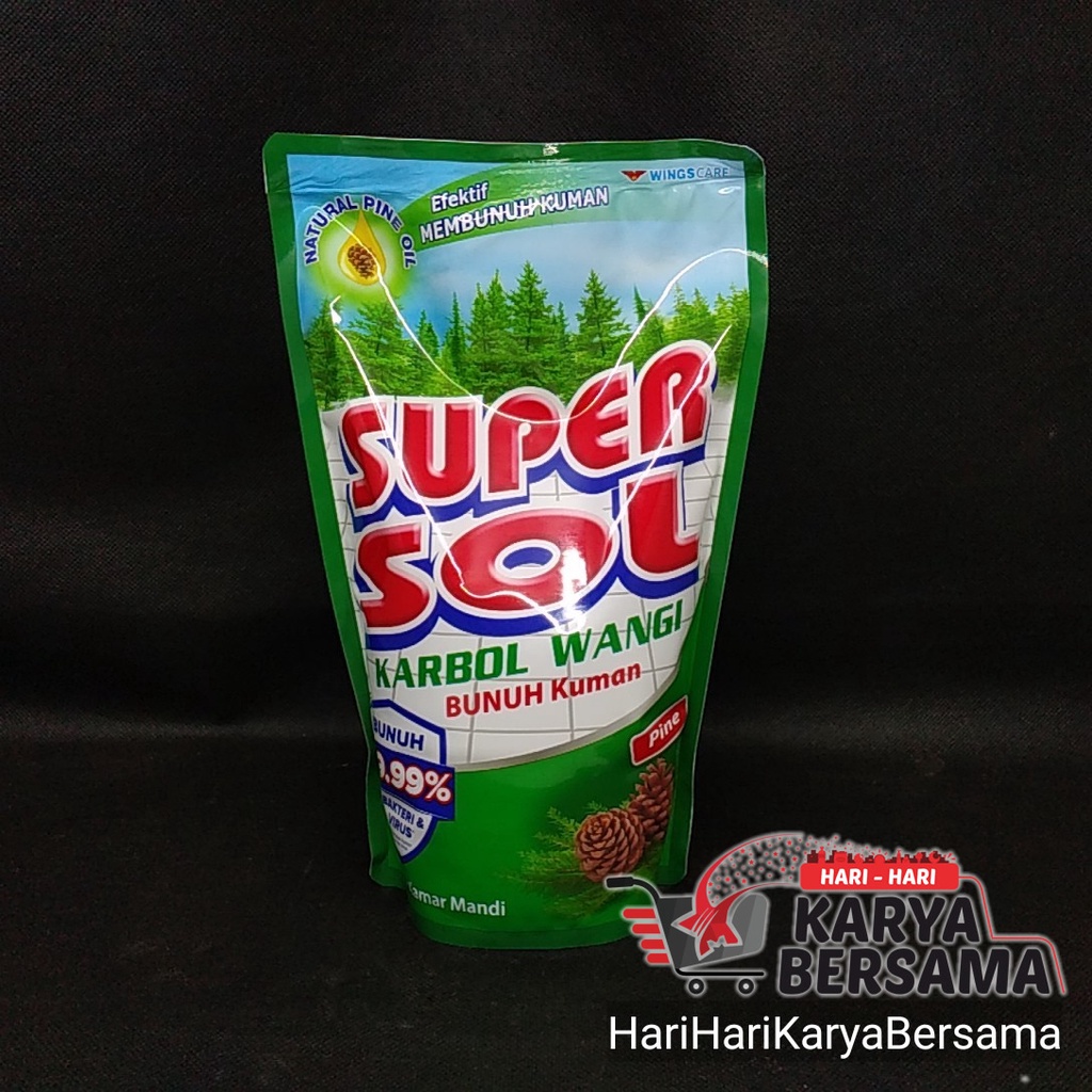 Jual WINGS SUPER SOL KARBOL WANGI PINE 750ML | Shopee Indonesia