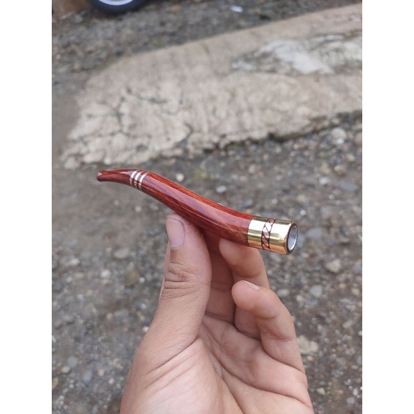 Jual Pipa Galih Kayu Nagasari 10 cm Lengkung Mesra Ring | Shopee Indonesia