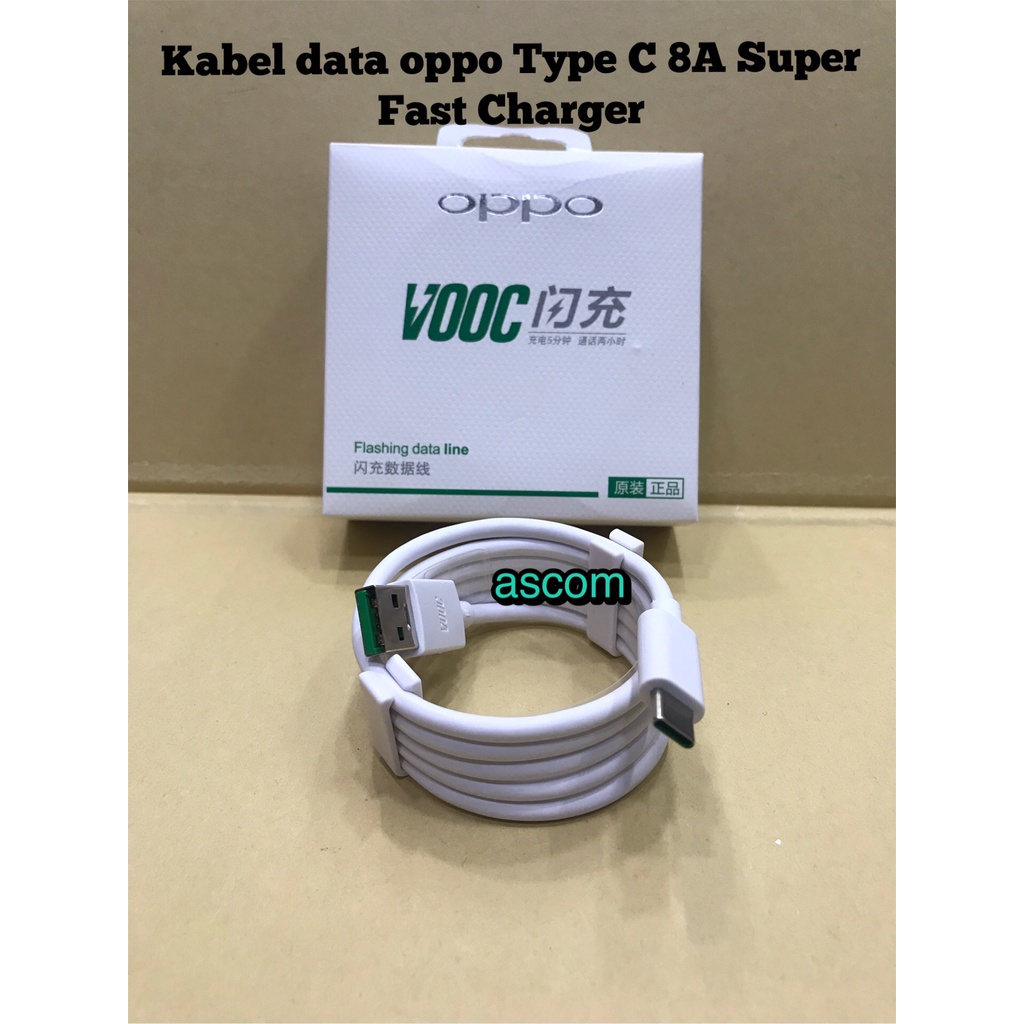 Jual Kabel Data OPPO TYPE C 6A Super Fast VOOC 65W ORI USB Cable Fast ...