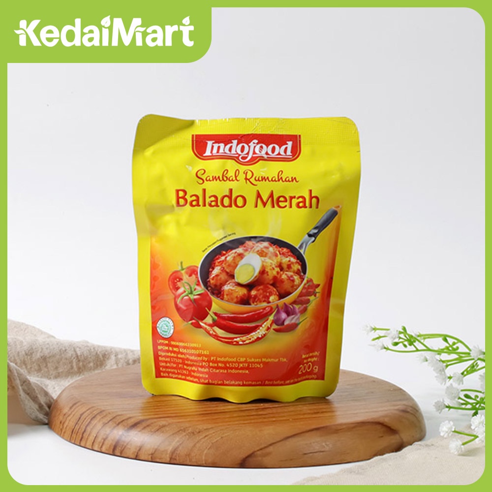 Jual Indofood Sambal Balado Merah 200 Gram | Shopee Indonesia