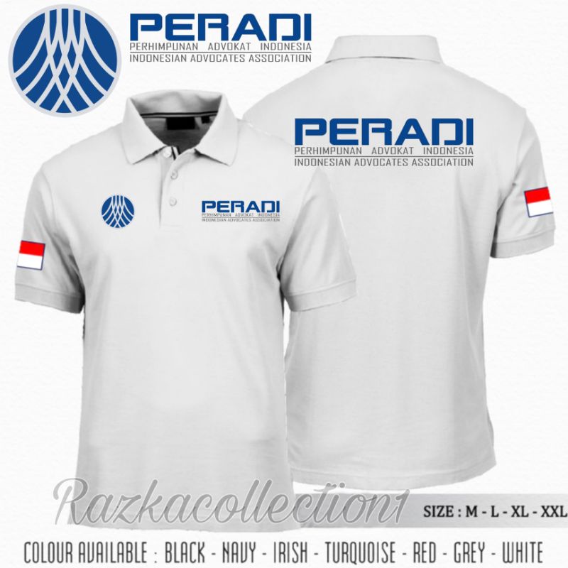 Jual Polo Shirt Peradi Perhimpunan Advokat Indonesia / Baju Kaos Kerah ...
