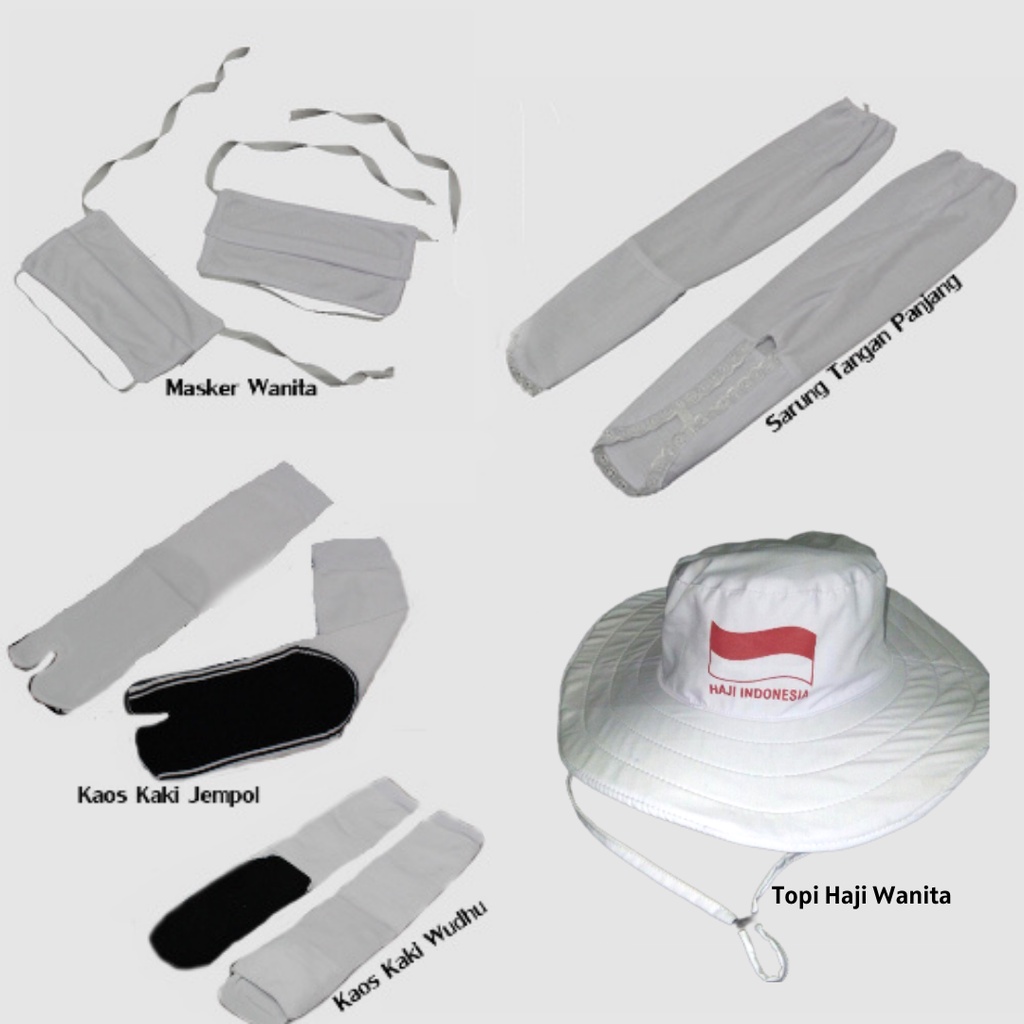 Jual PAKET PERLENGKAPAN HAJI DAN UMROH MINI 8 - IHROM WANITA | Shopee ...