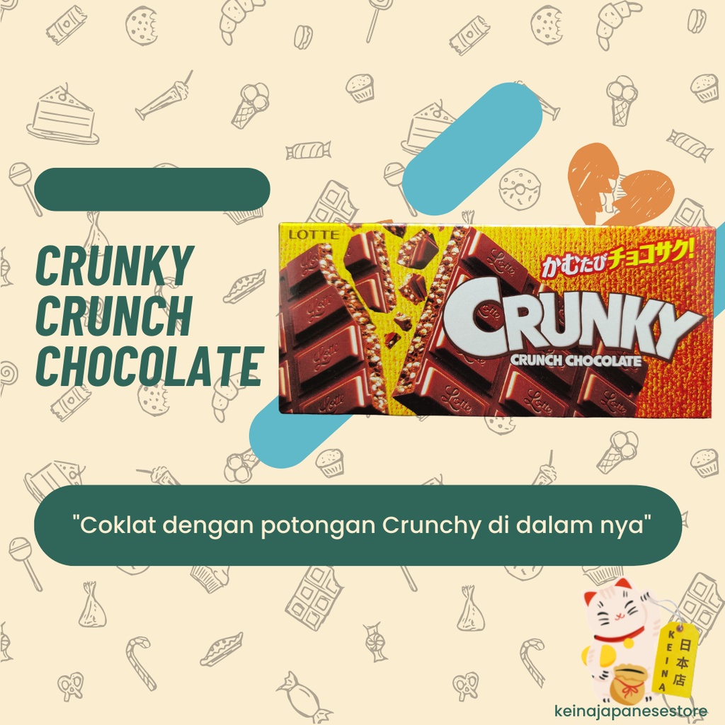 Jual Lotte Japan Crunky Crunch Chocolate Bar | Shopee Indonesia