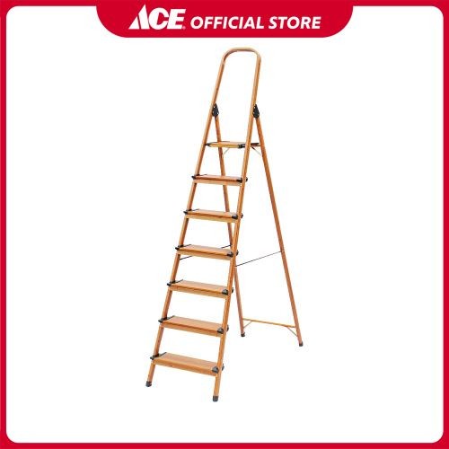 Jual ACE - Fixsteps Tangga Lipat Aluminium 7 Wide Steps Motif Kayu ...