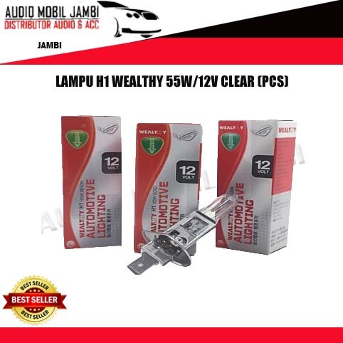 Jual LAMPU BOHLAM MOBIL H1 CLEAR WEALTHY 12 V/ 55 W (PCS) | Shopee ...