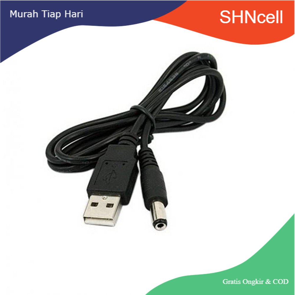 Jual Kabel Konverter USB Port ke 5v Jack DC 5.5mm Adapter Converter ...