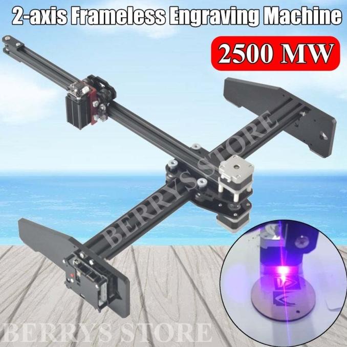 Jual MESIN CNC LASER CUTTING GRAFIR ENGRAVING KAYU 2500MW 2.5Watt selalu promo | Shopee Indonesia
