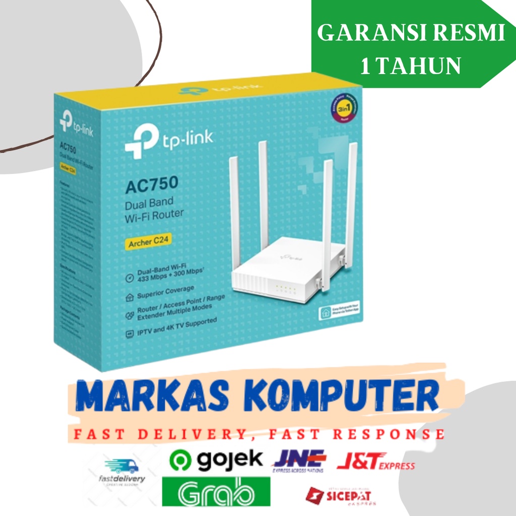 Jual Tp-link Archer C24 AC750 Dual-Band Wi-Fi Router High Speed Wi-Fi | Shopee Indonesia
