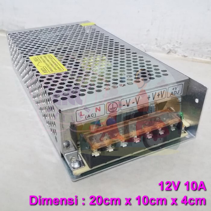 Jual Vii 12V 10A Adaptor Power Supply Jaring Suplai Switching Cctv Camera | Shopee Indonesia