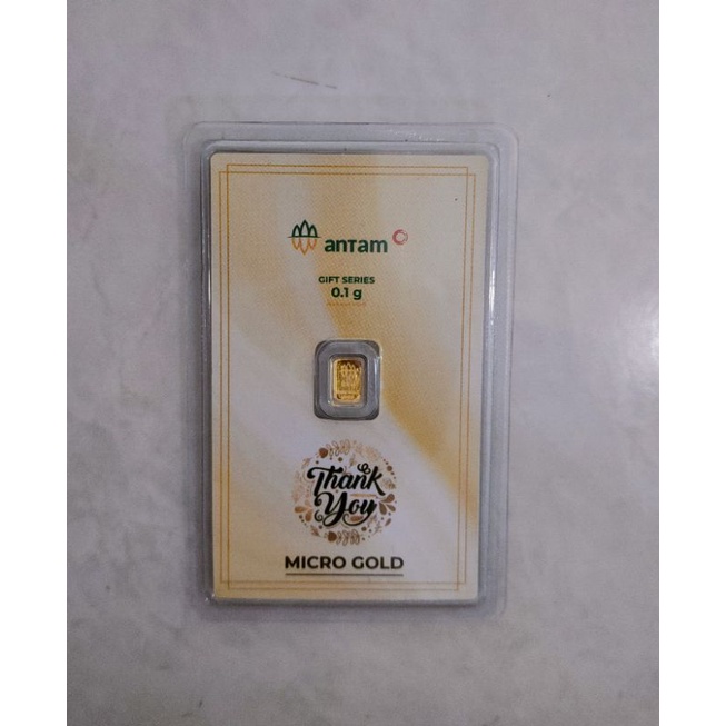 Jual Logam Mulia Micro Gold Hartadinata Antam 0.1 Gram Series Thank You ...