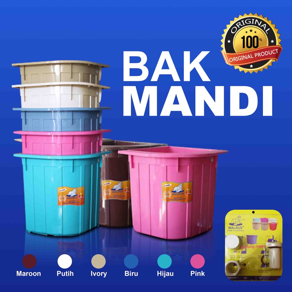 Jual BAK MANDI SUDUT PVC MERK WALRUS | Shopee Indonesia